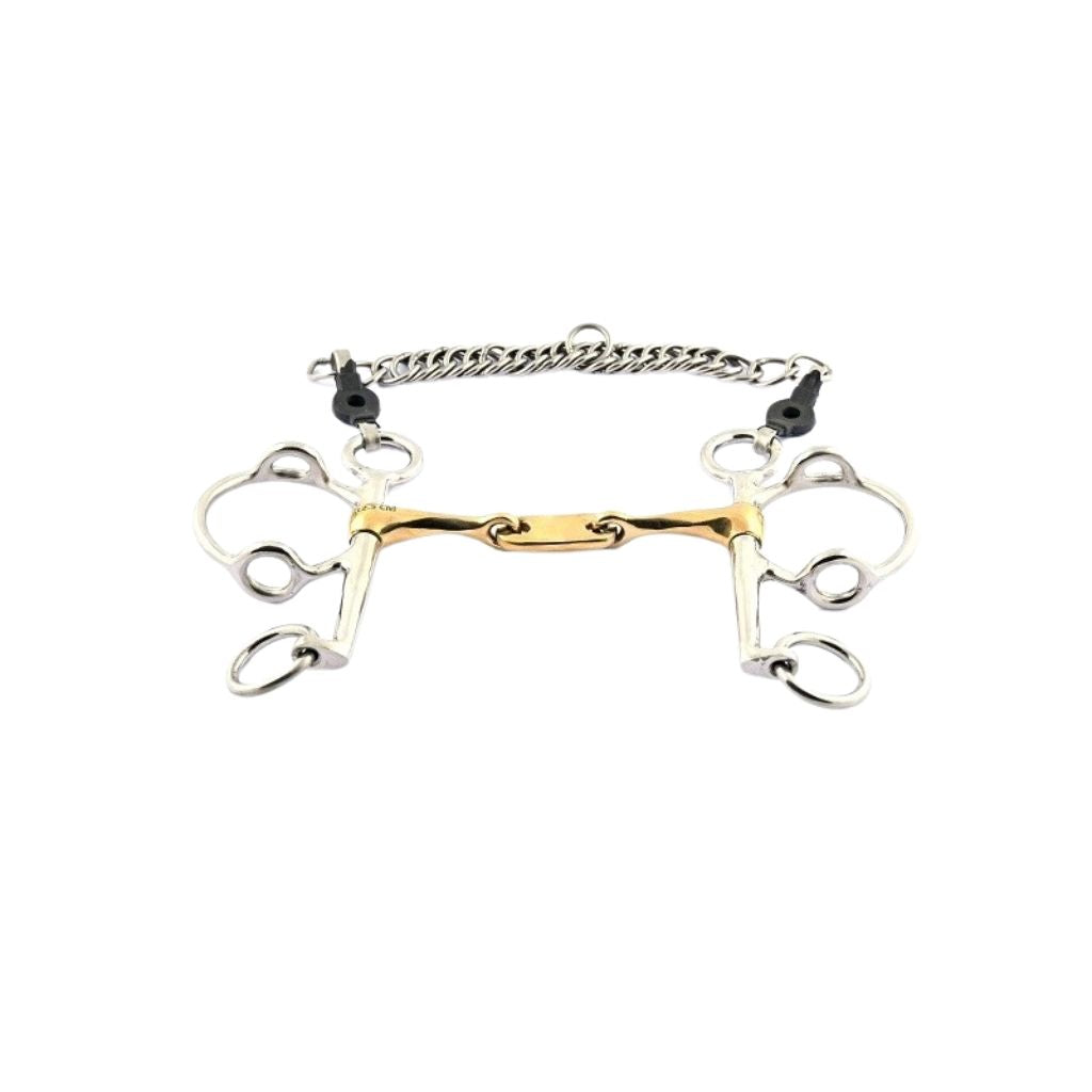 Jump In Full Cheek Twisted Pelham Gag Bit with Flat Link — Equi Products