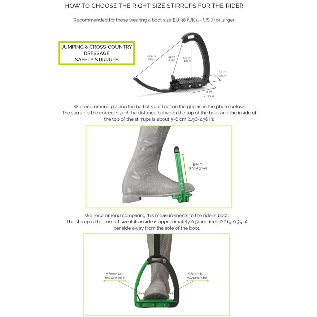 Tech Stirrups Venice Sloped Medium EVO Security Jumping Stirrup — Equi Products
