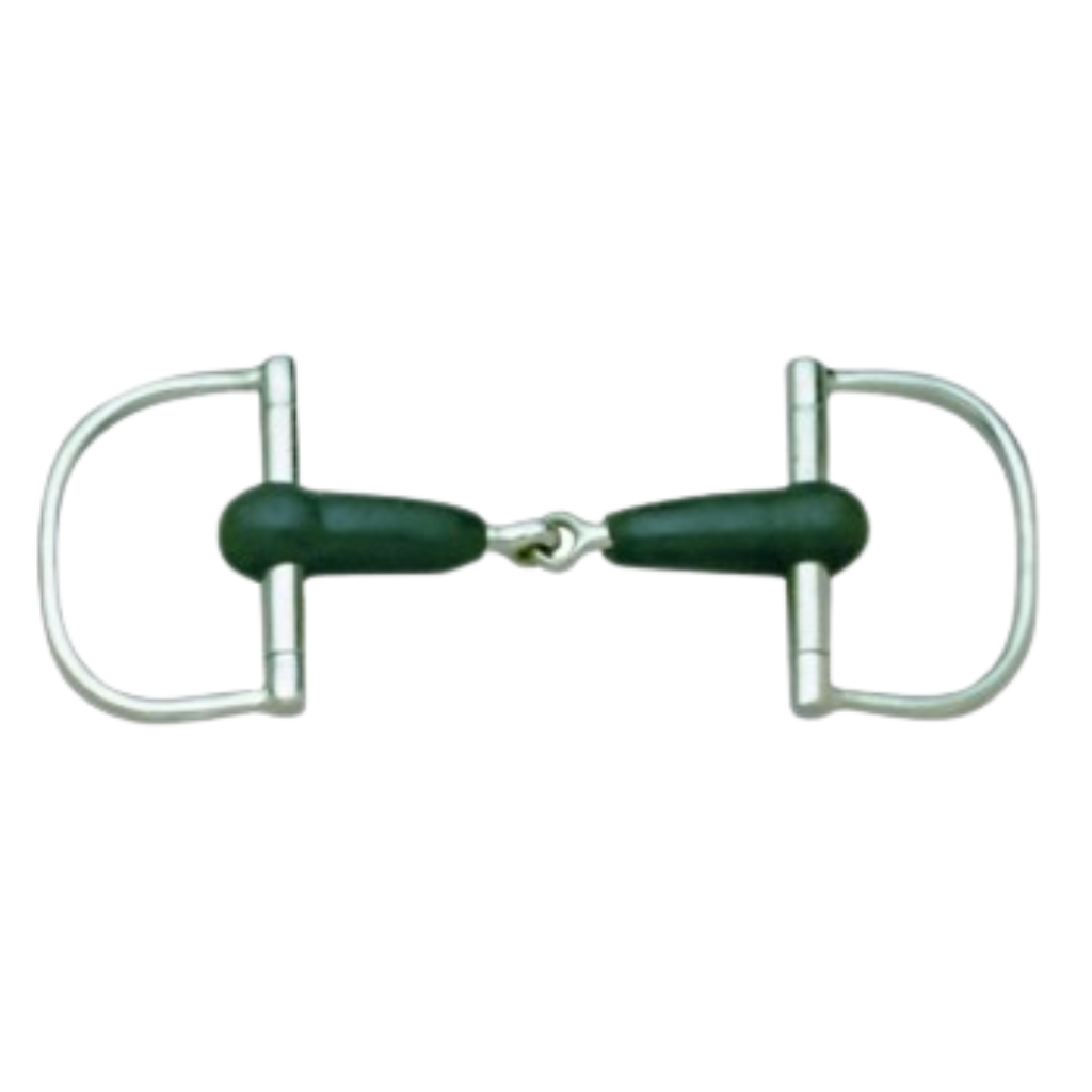 Cavalier Rubber Mouth Jointed Dee Ring Bit — Equi Products