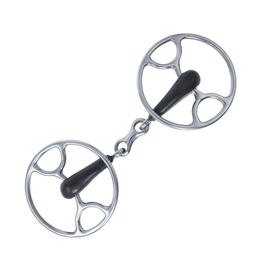 Abbey Swivel Vulcanite French Link — Equi Products