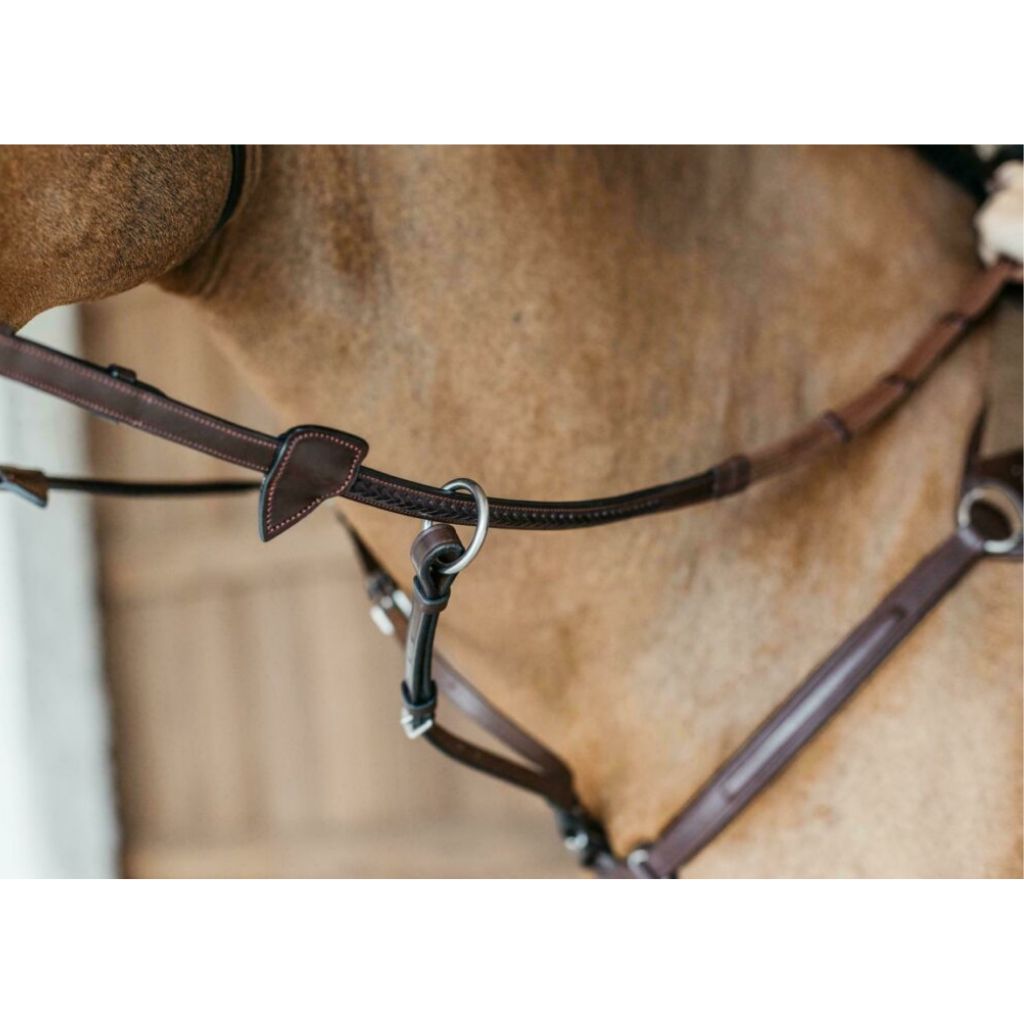 Dyon New English Collection Plaited Rubber Reins with Leather Loops 1 ...