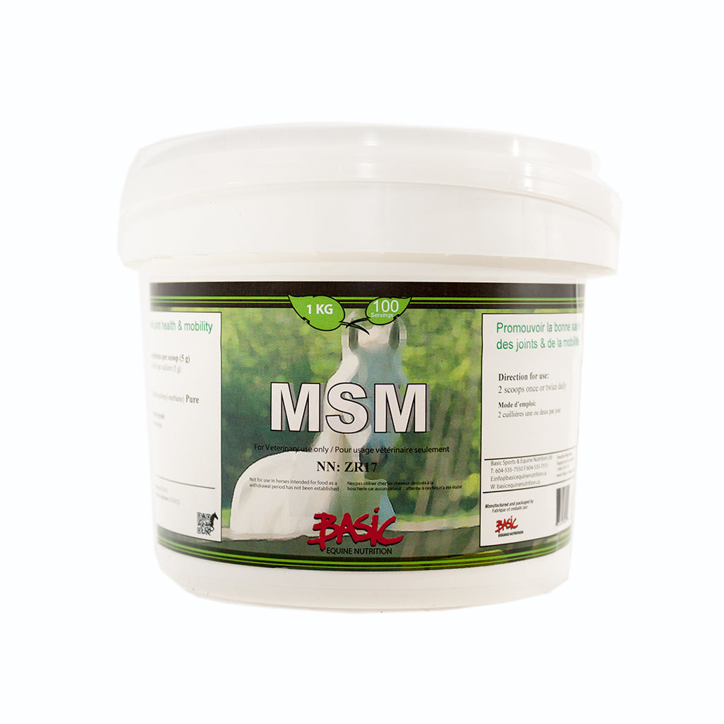 Basic Equine Nutrition MSM Pure 1kg — Equi Products
