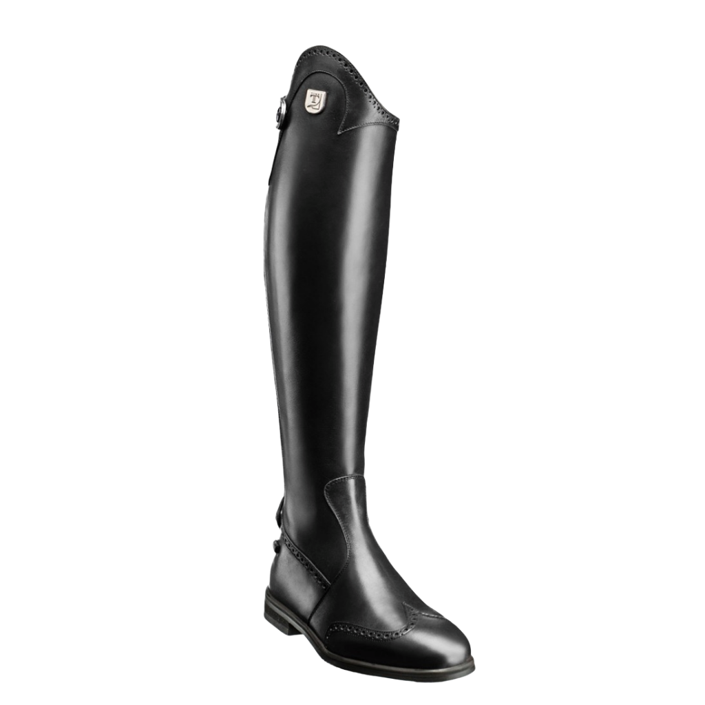 Tucci Time Tall Boot Marilyn Pro with E-Tex - Black - Punched Leather ...
