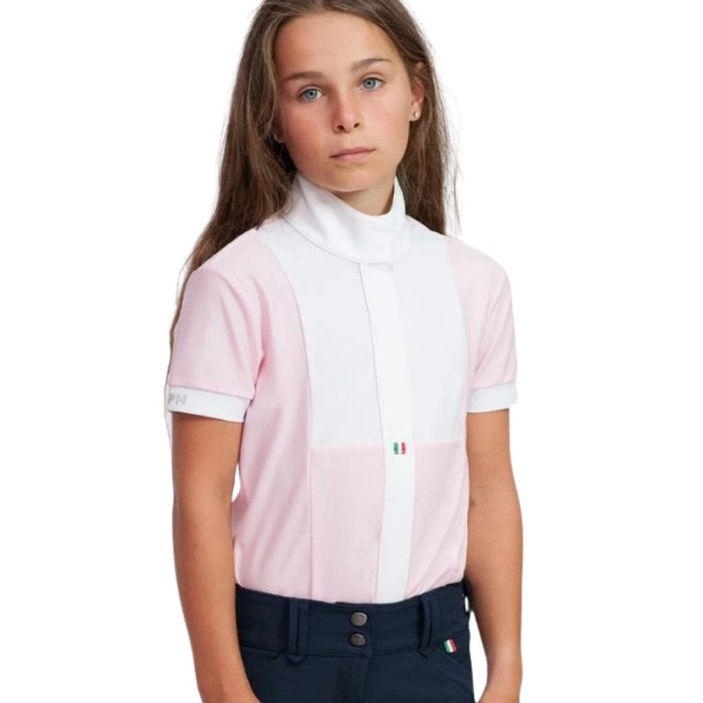 For Horses Arietta Girls Short Sleeve Show Shirt — Equi Products